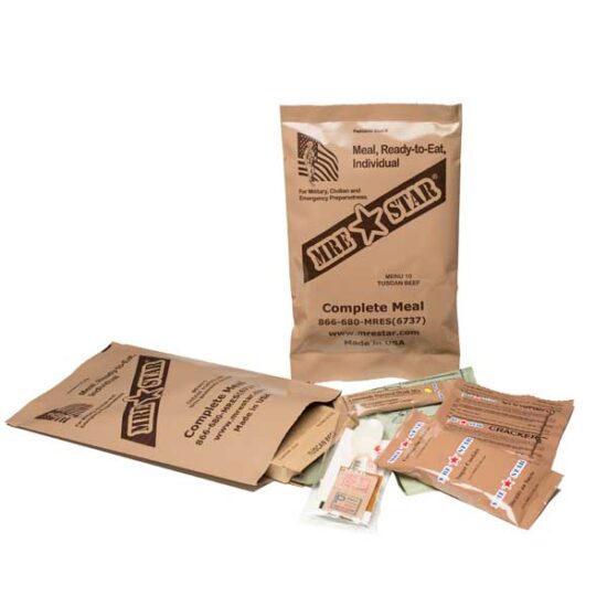 Case of 12 Single Complete MRE Meals – Standard Variety with Heaters (M ...