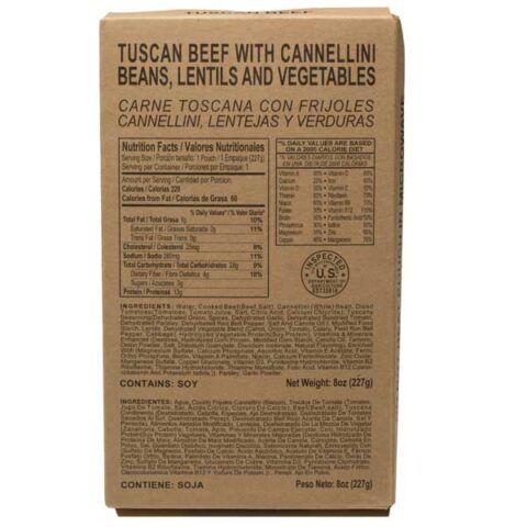 Case of 12 Single Complete MRE Meals – Standard Variety with Heaters (M ...